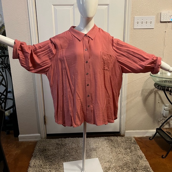 Westbound Wom | Tops | Gorgeous Oversized Salmon Colored Blouse With ...